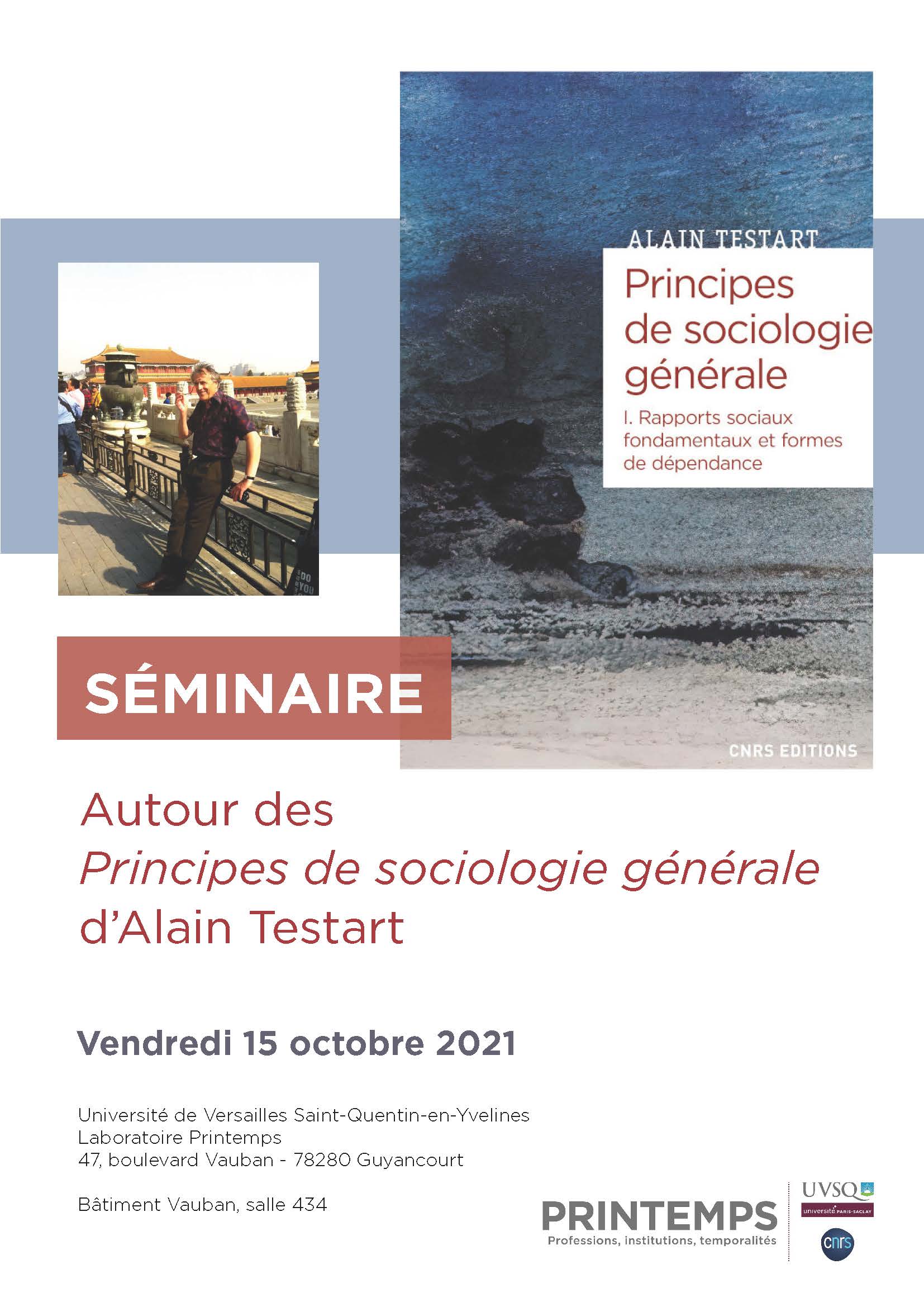 Séminaire : Autour des Principes de sociologie générale d’Alain Testart ...